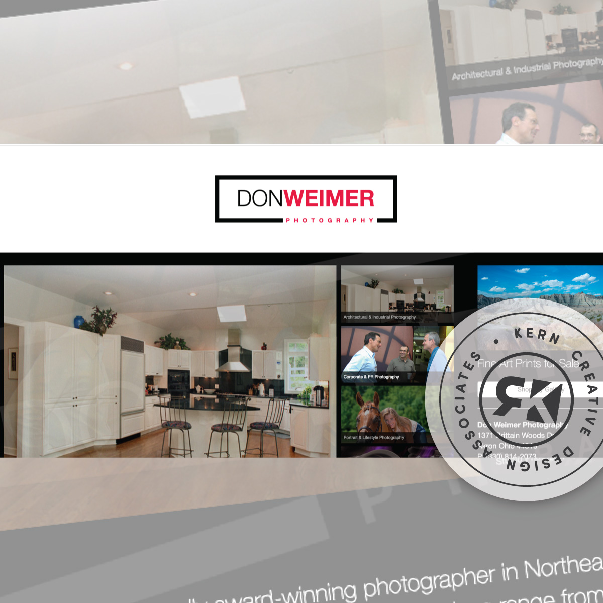 Don Weimer Photography Website | Kern Creative Design